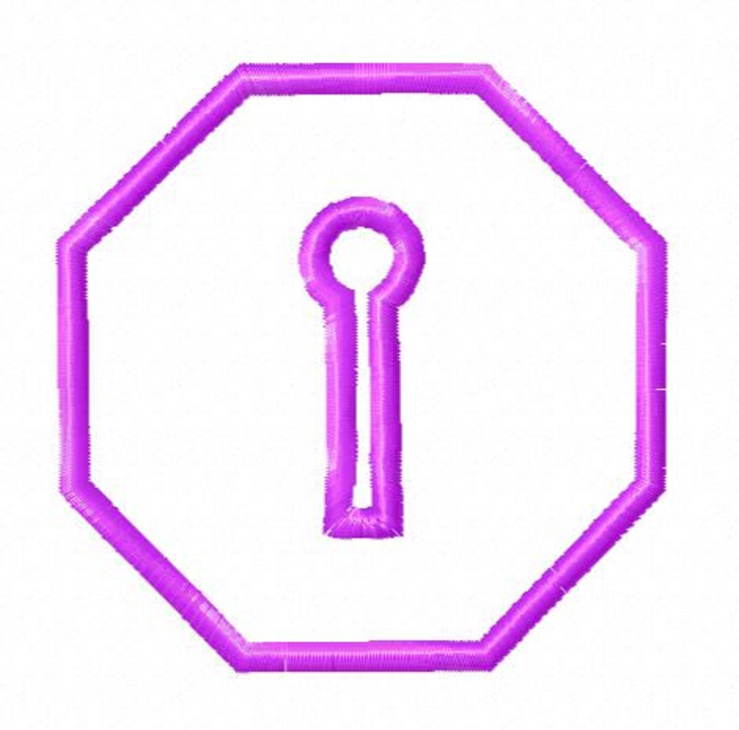 Octagon (eight-sided) G-tube Pad Keyhole Opening (3 Inches) Design ...