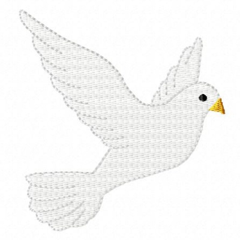 Dove Embroidery Design - Etsy