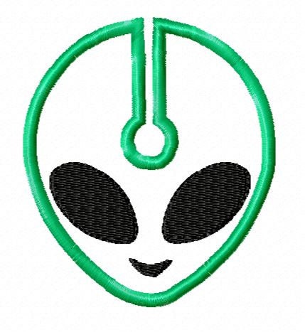 Alien G-tube Pad Design 4x4 Hoop - Etsy