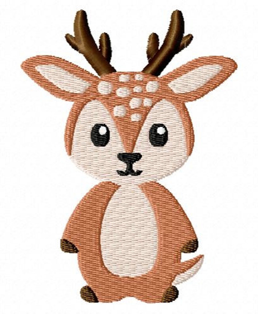 Woodland Animal Deer Design - 4x4 Hoop (fill Stitch) - Etsy