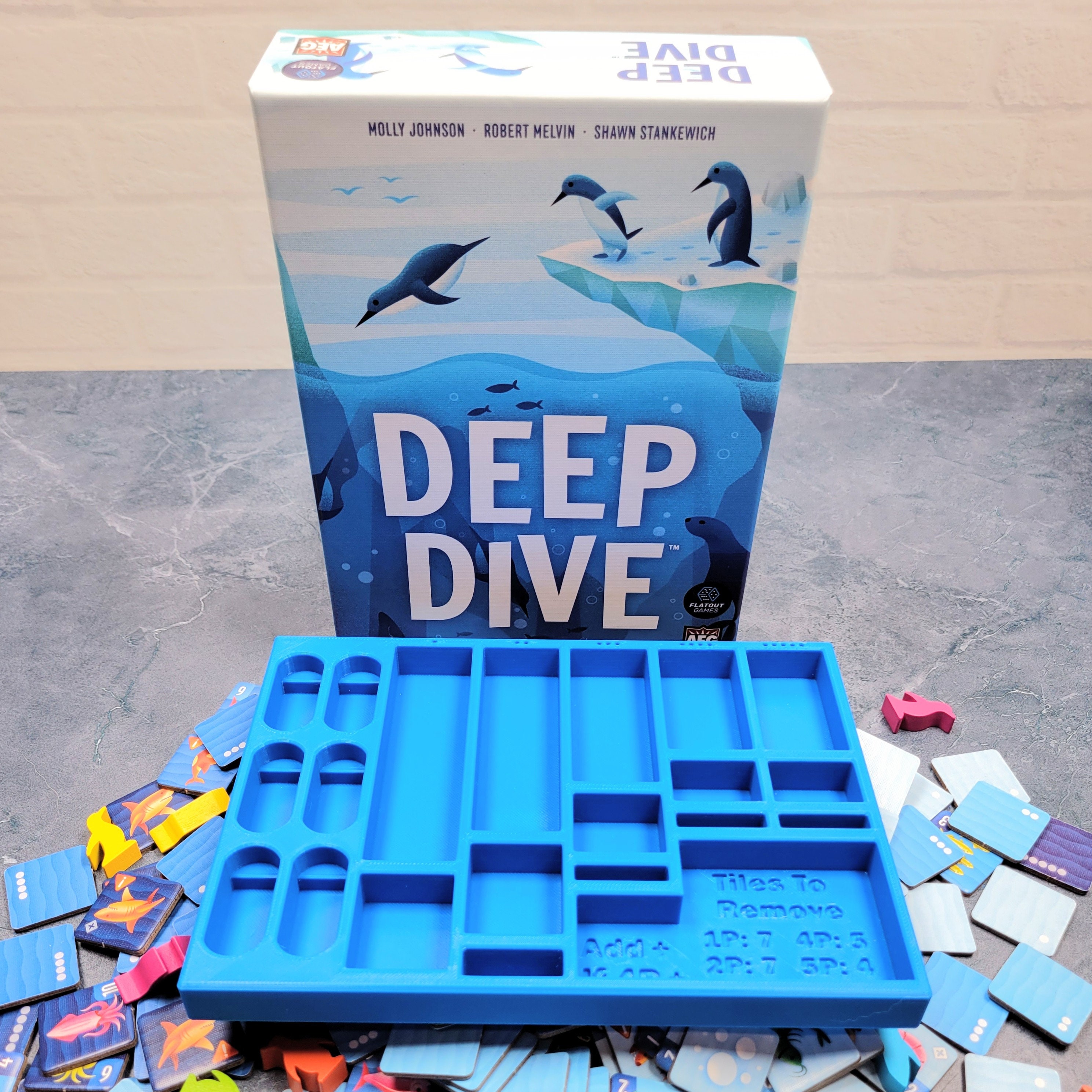 STL/3MF File to 3D Print Deep Dive Board Game Insert Organizer - Etsy