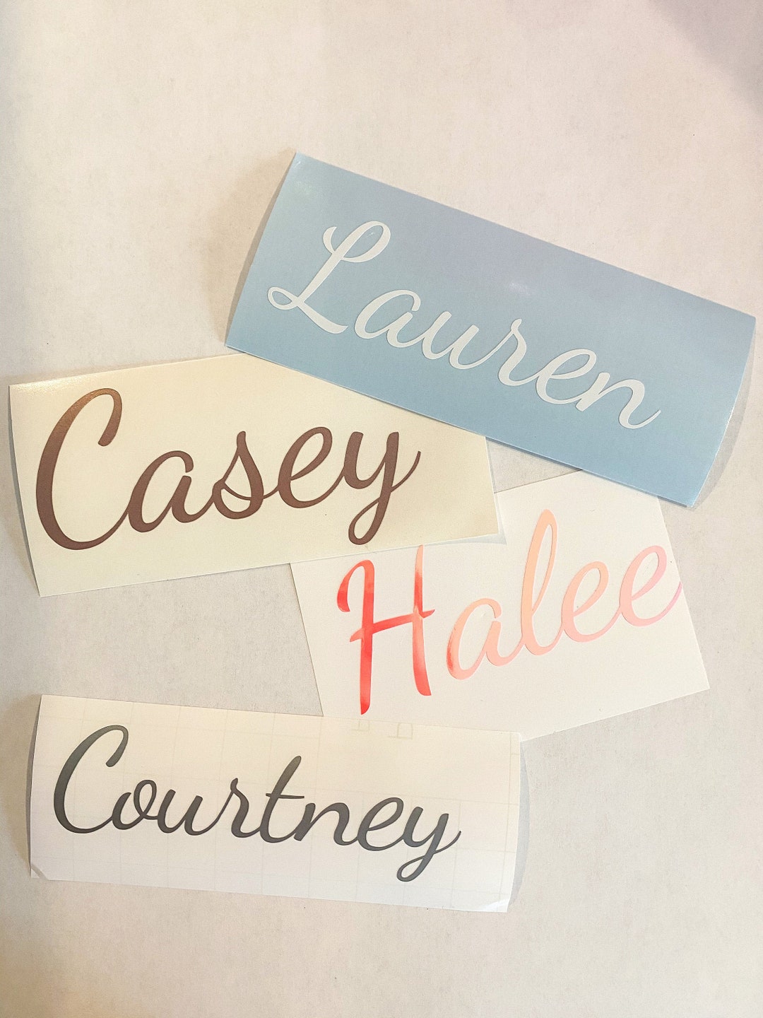 CUSTOM Name Vinyl Decal Sticker- VINYL ONLY | Personalized Name Decals ...