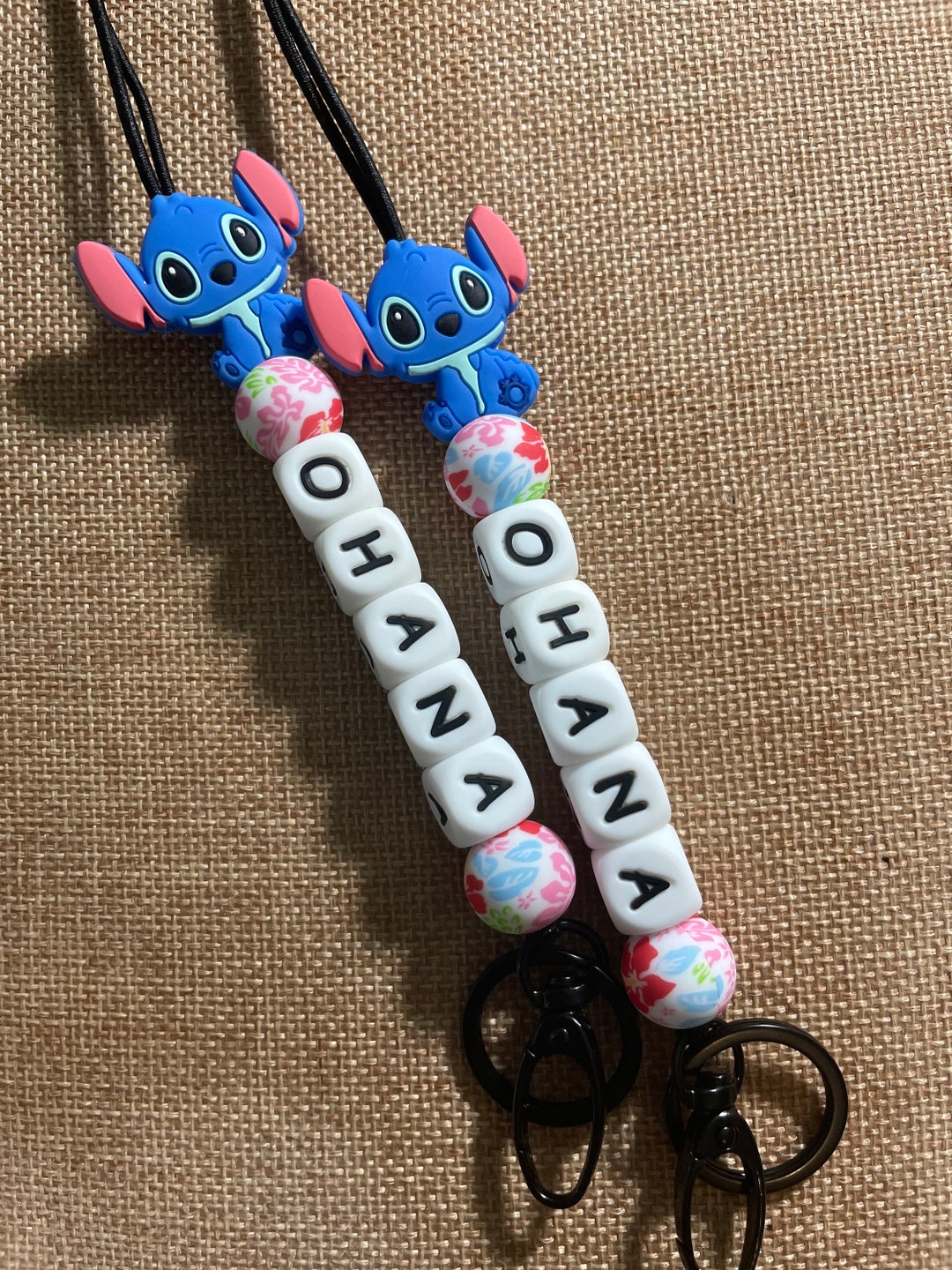 Ohana Family Classroom Themed Stretchy Lanyard for Keys, Badge/id, for ...