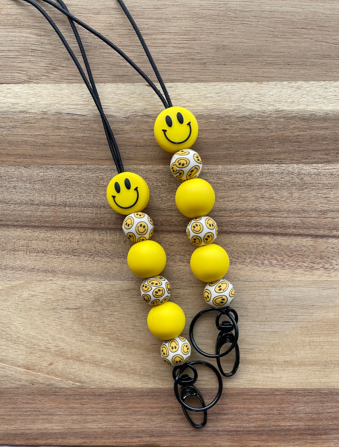 Bright, Happy, Yellow, Cheerful Smiley Face Silicone Beaded Teacher ...