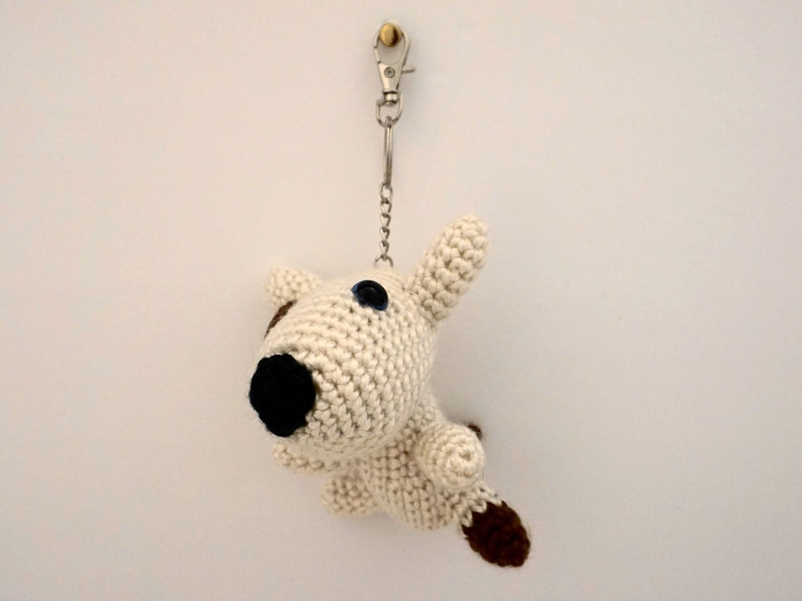 Dog Amigurumi Keychain Crocheted Stuffed Dog Puppy Keychain - Etsy