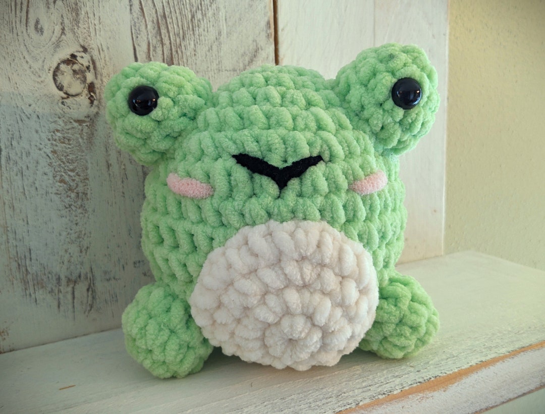 Frog Plushie, Crocheted Frog, Amigurumi Frog, Plushie Toy, Frog Toy ...