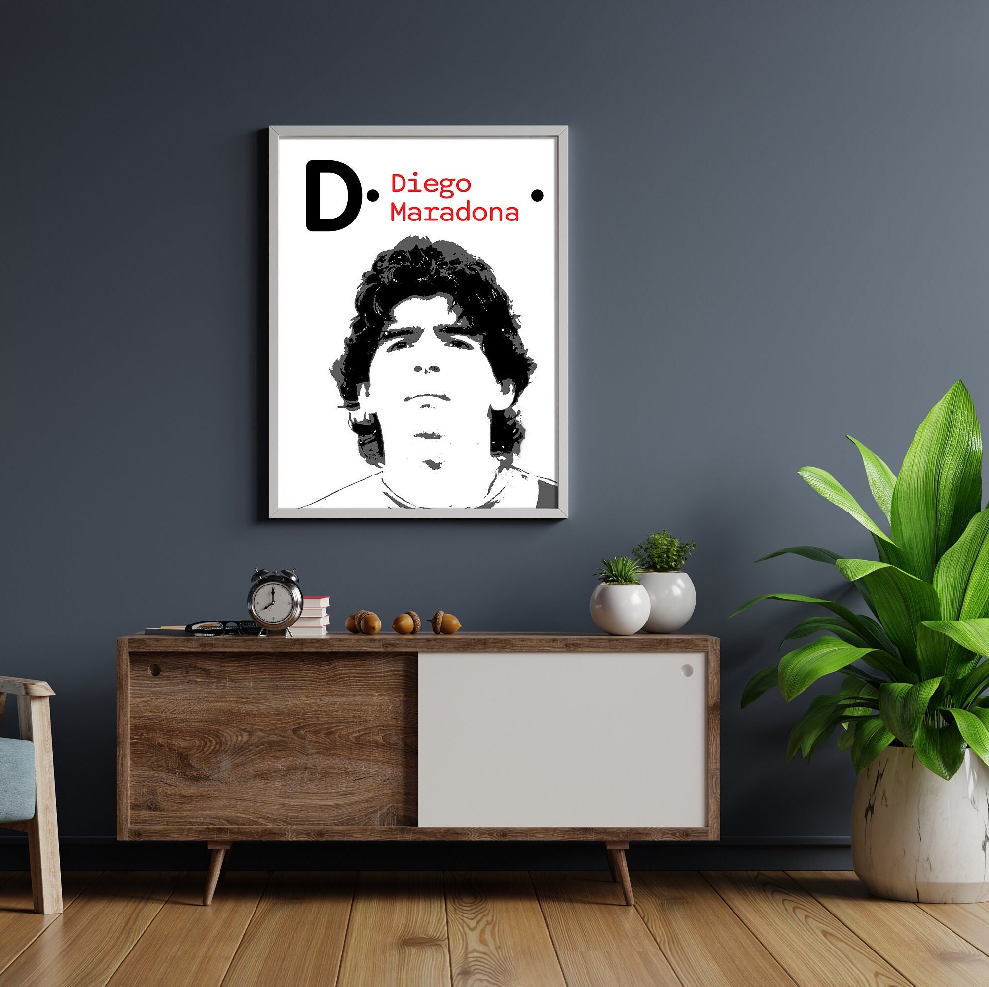 MARADONA, Diego Maradona, 24x36 Poster, Soccer, Portraits, Alfredo ...