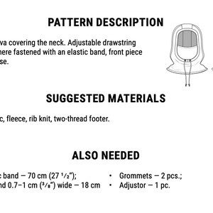 Balaclava PDF Sewing Pattern + Video Tutorial - Etsy