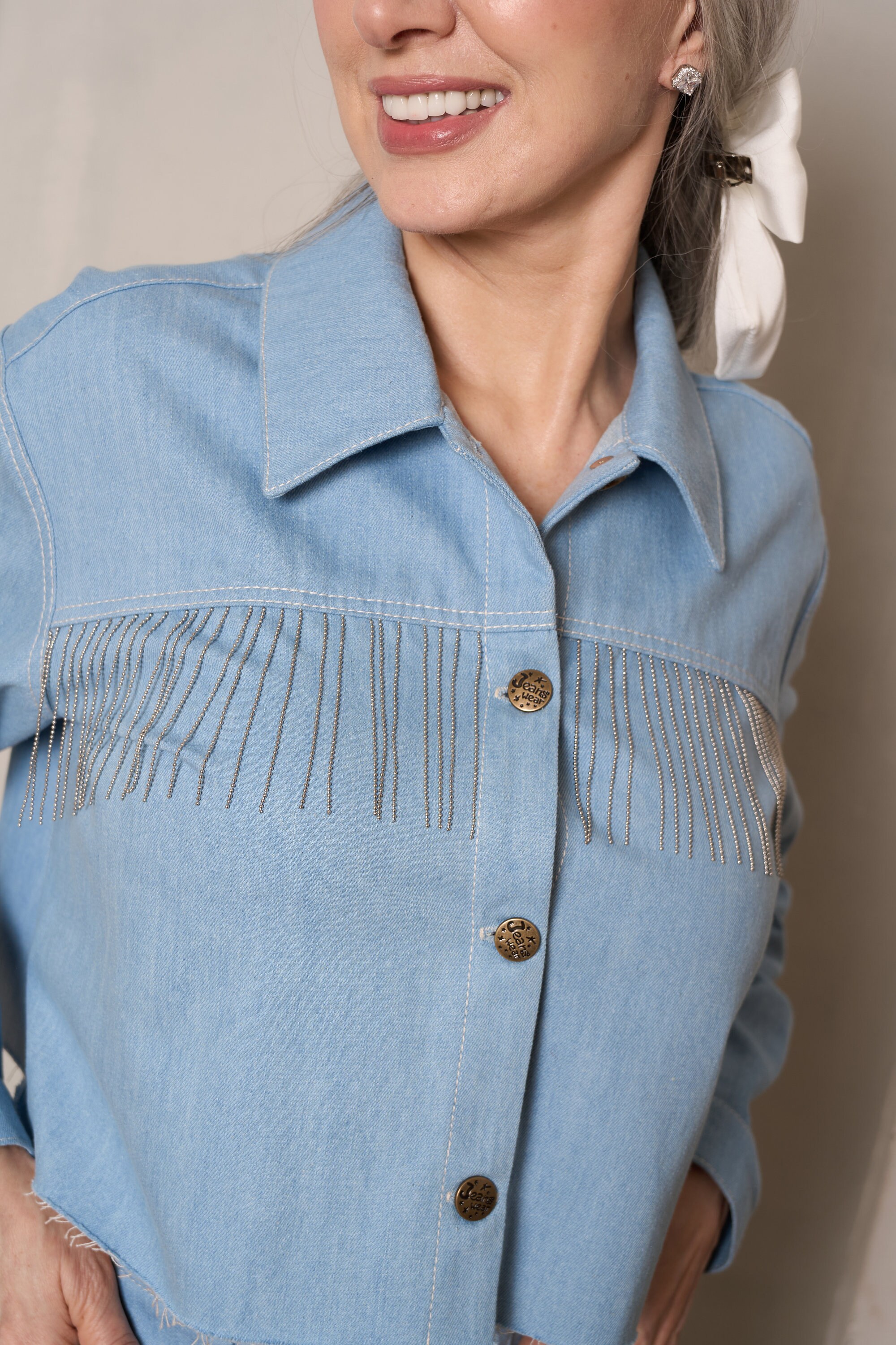 Denim Crop Jacket Sewing Pattern: Sizes XXS-3XL (PDF Pattern + Video ...