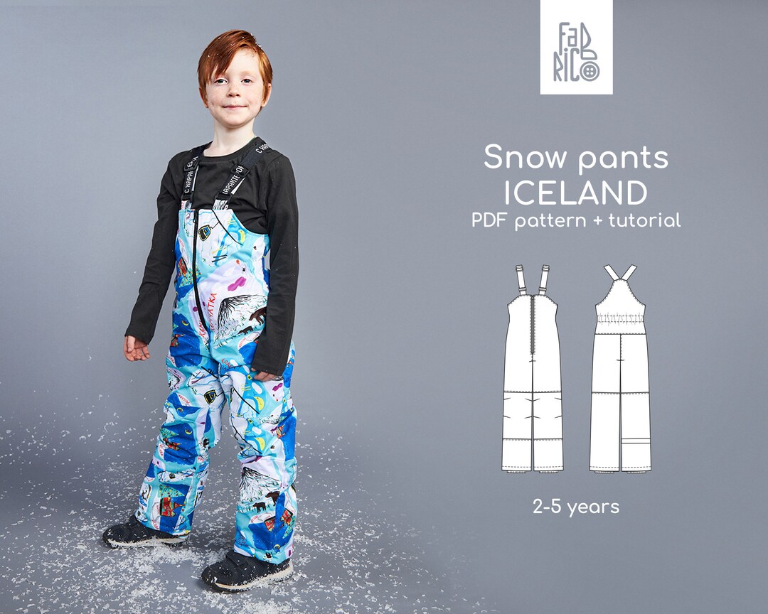 Bib Overalls Sewing Pattern PDF and Sewing Tutorial / Sizes 18 Months 5 ...