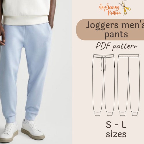 Sweatpants Men Pattern Joggers Men Pants Sewing Pattern PDF - Etsy