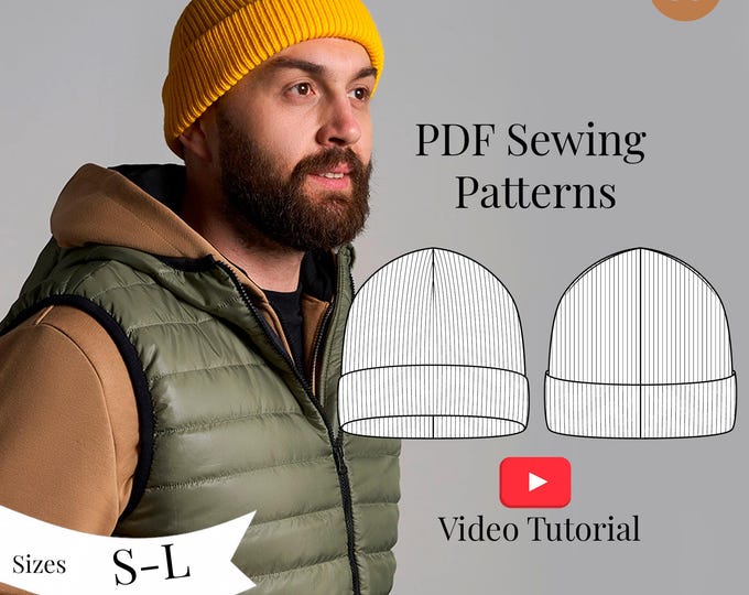 Beanie Hat Sewing Pattern: Easy DIY Project (PDF Pattern) - Etsy Canada