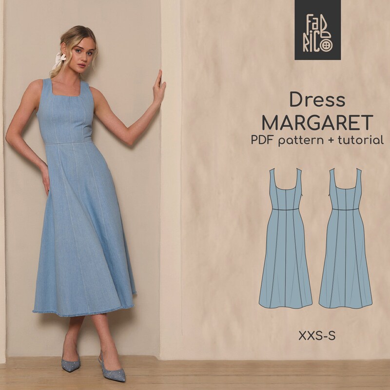 Panel Dress Pattern - Etsy