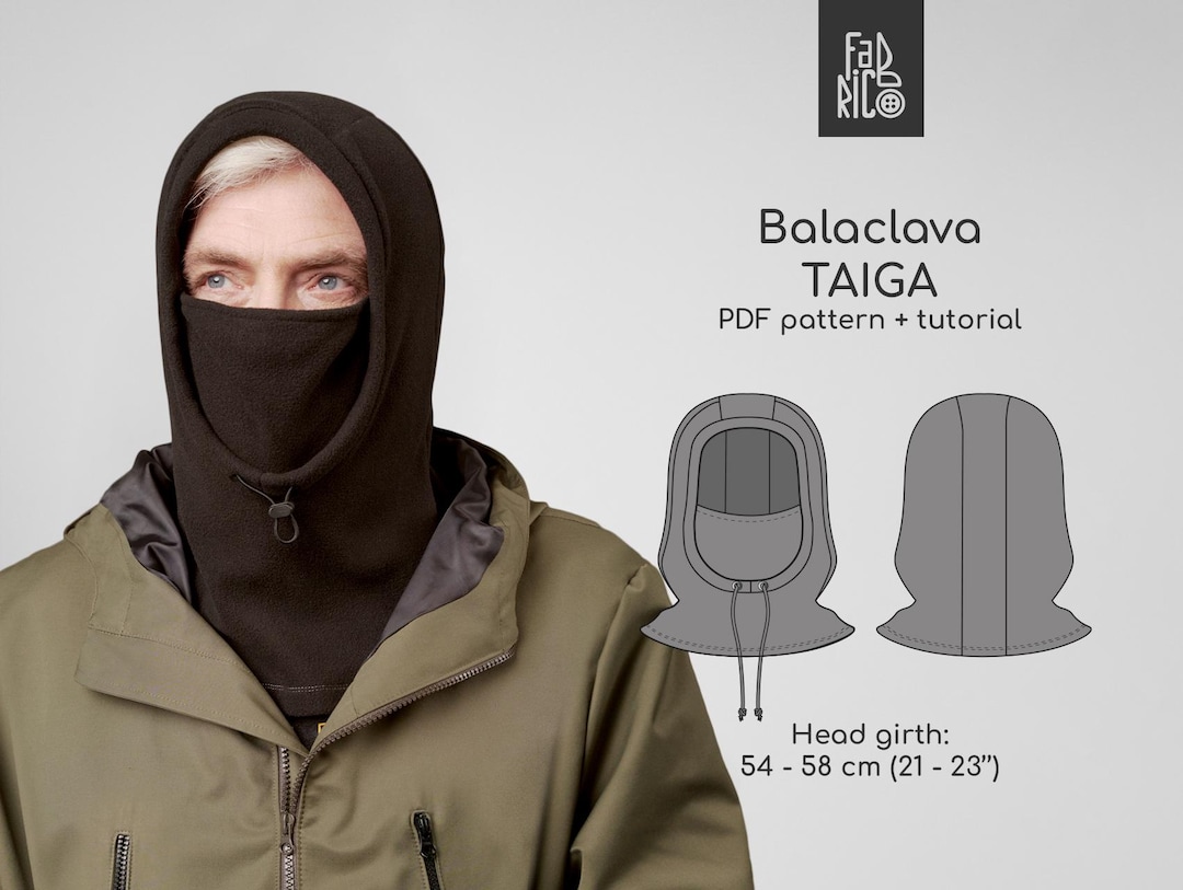 DIY Balaclava Sewing Pattern (PDF Pattern + Video Tutorial) - Etsy