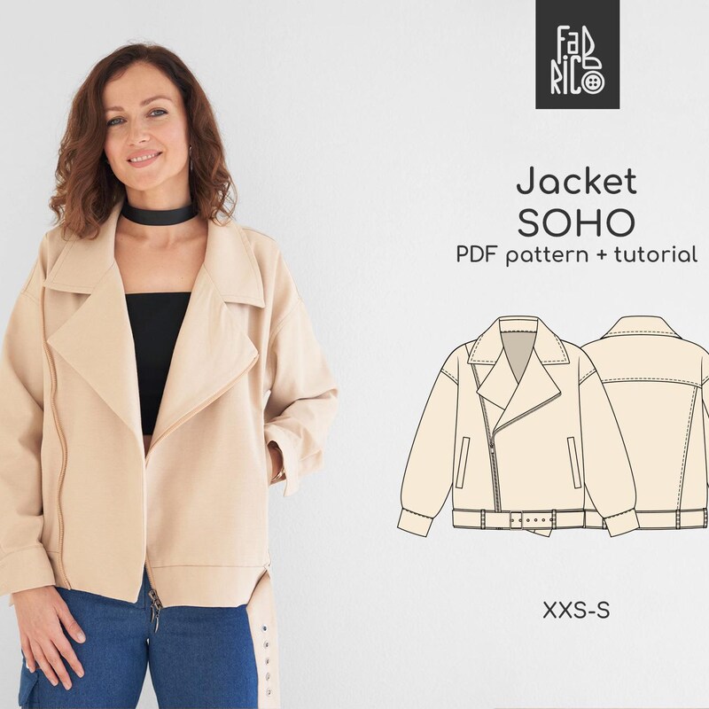 Crop Jacket Pattern - Etsy
