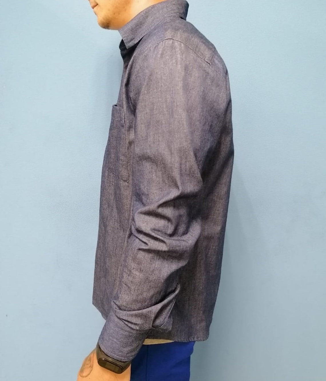 Men's Shirt Sewing Pattern PDF and Sewing Tutorial / Sizes | Etsy