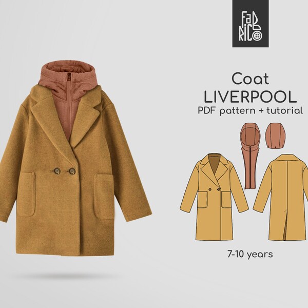 Girls Coat Pattern - Etsy