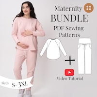 The Cozette Maternity Dress - PDF Sewing Pattern - XXS to 7XL - Etsy