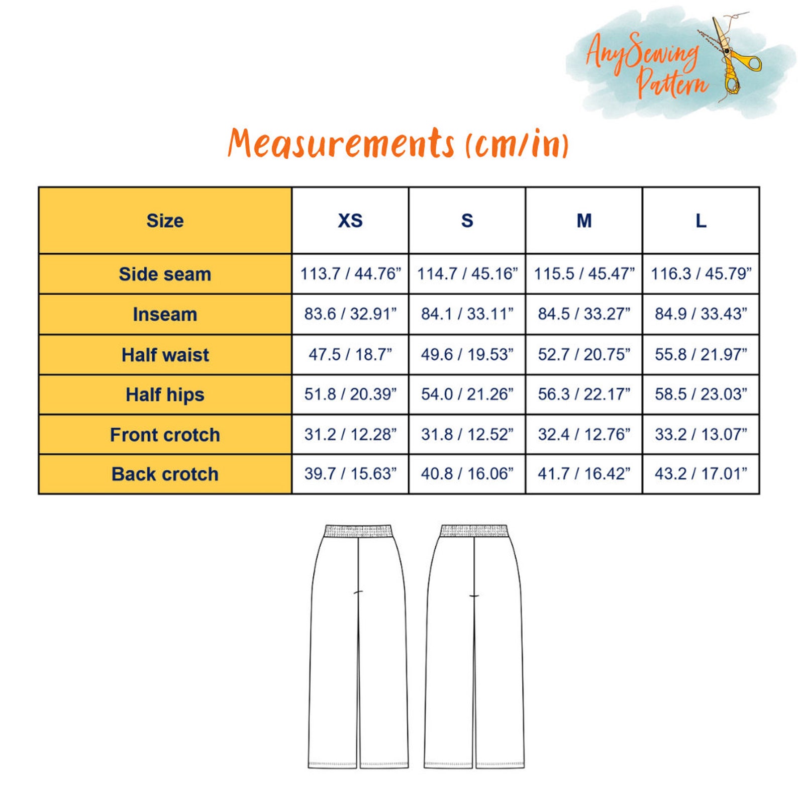 Wide Leg High Waisted Palazzo Pants / Sewing Tutorial for - Etsy