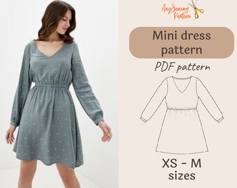 Long Summer Dress Pattern - Etsy