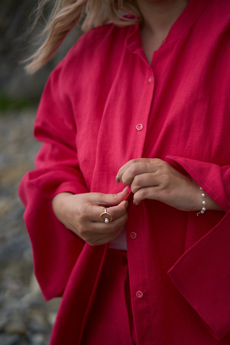 Linen Henley Shirt Sewing Pattern: Women's Sizes XXS-3XL (PDF Pattern ...