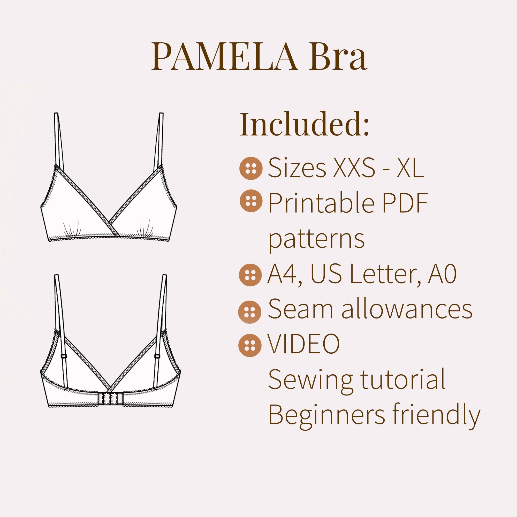 Bralette Sewing Pattern + Video Tutorial/ Beginner Lingerie - Etsy