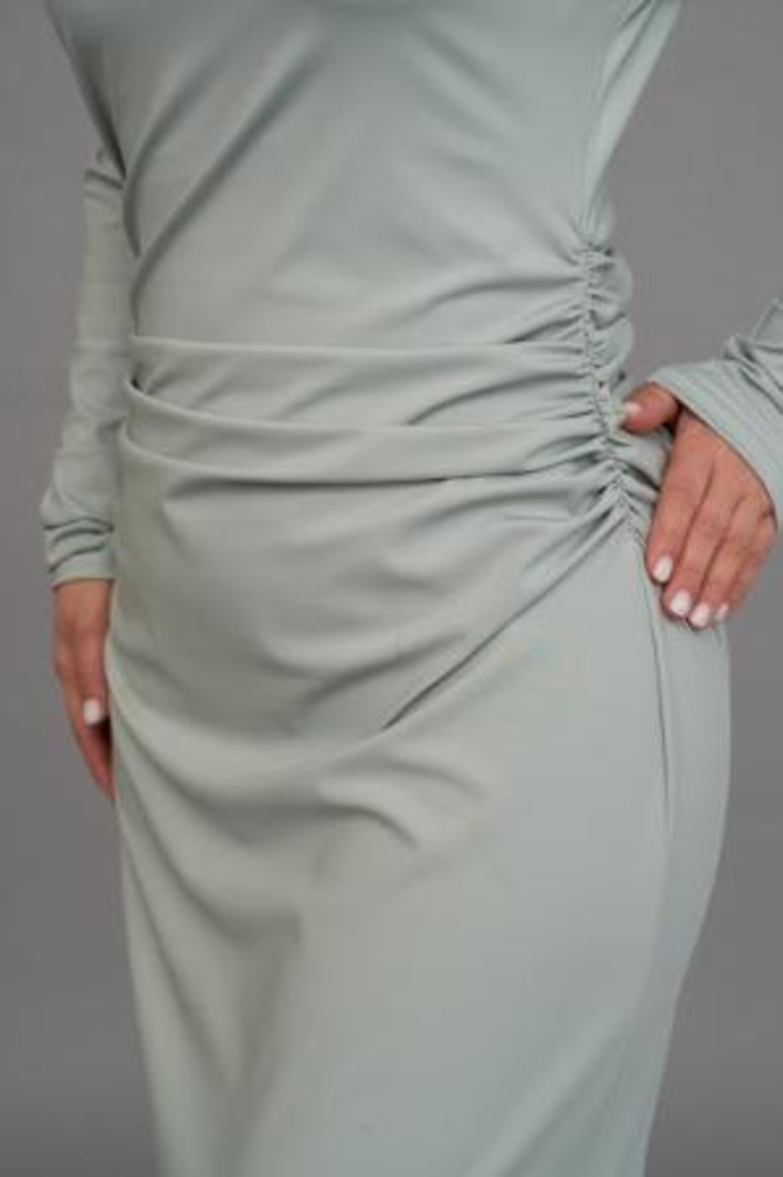 Bodycon Long Sleeve Fitted Maxi Dress Sewing Pattern: Sizes XXS-3XL ...