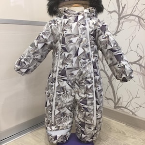 Baby Snowsuit Sewing Pattern: Kids Waterproof Jumpsuit (PDF Pattern ...