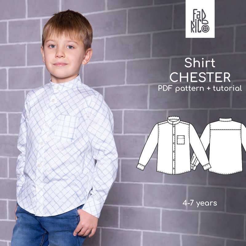 Boys Shirt Pattern - Etsy