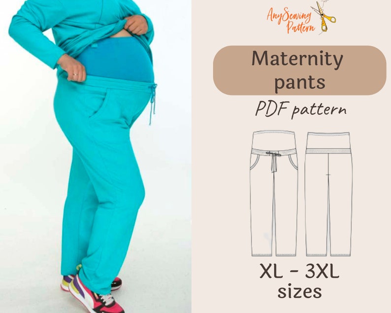 Maternity Pants Sewing Pattern PDF Maternity Pattern - Etsy Canada