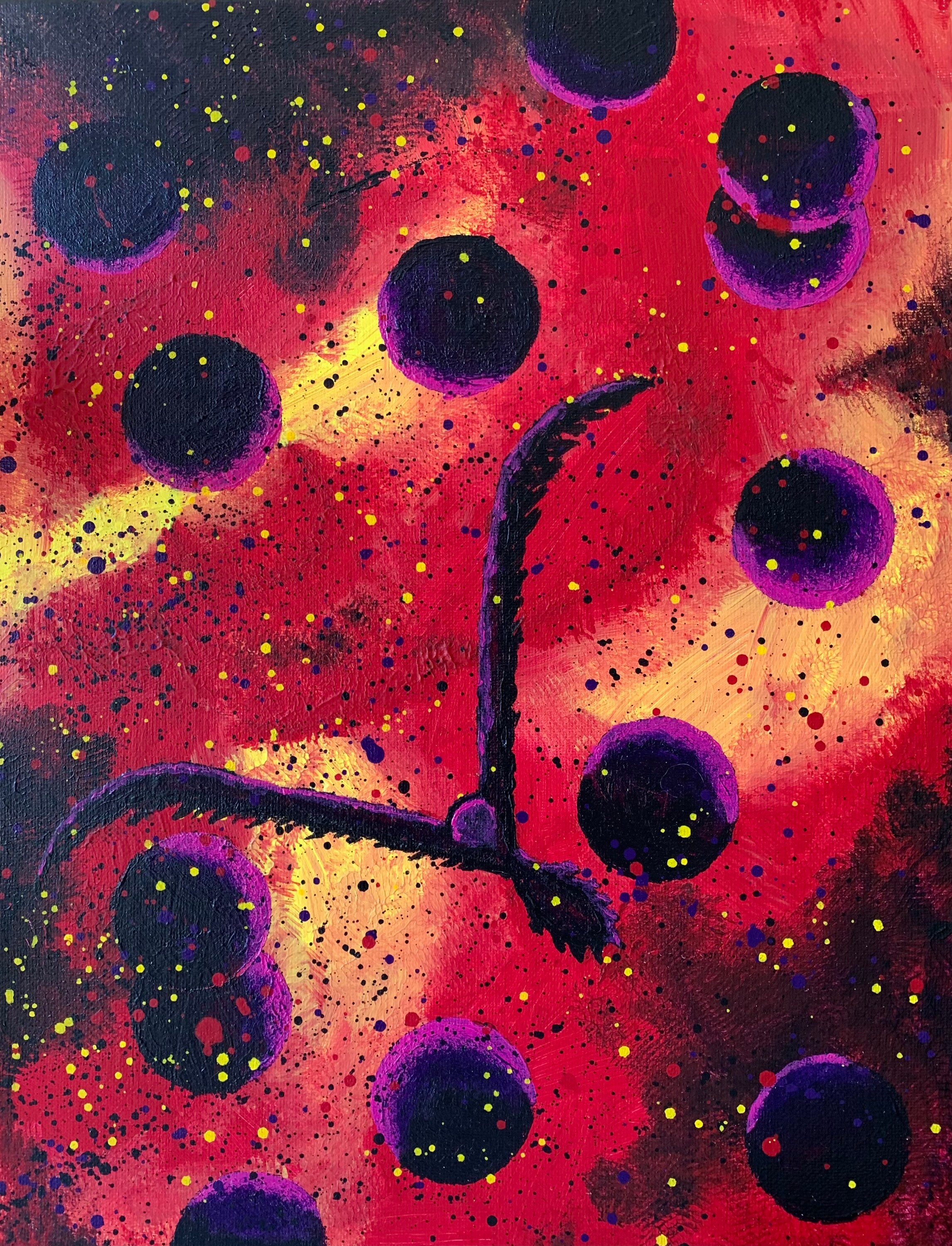 Thirteen Moons 11x14 original painting on stretched canvas | Etsy