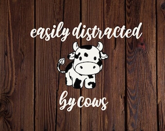 Cow Bumper Sticker - Etsy