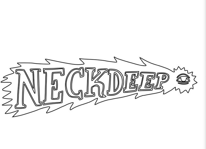 Neck Deep Decal, Neck Deep Sticker, Pop Punk Stickers, Ben Barlow, Neck ...