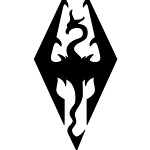 Skyrim Logo Decal, Video Game Decals, Gamer Gifts, Gamer Stocking ...