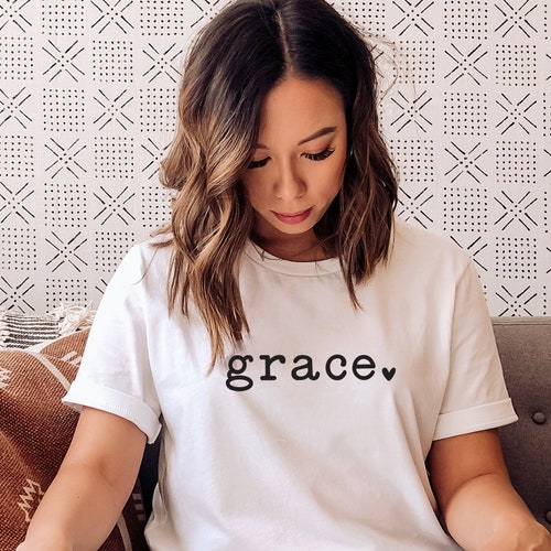 Grace Shirt. Faith Shirt. Christian Shirt. Grace Wins. Cross. - Etsy