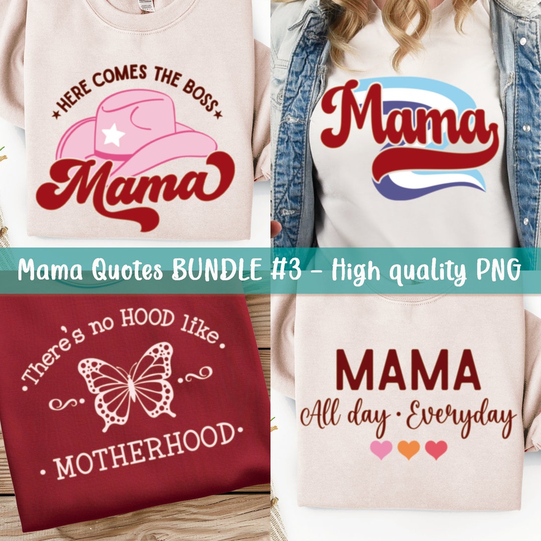 Mama Bundle Png Files for Sublimation Transparent Printable Digital ...
