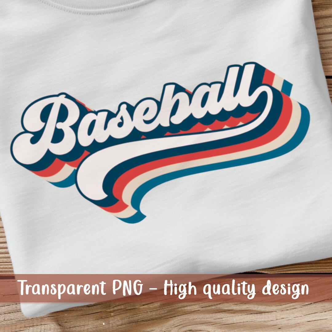 Baseball PNG Retro Vintage Sport Printable Digital File Instant ...