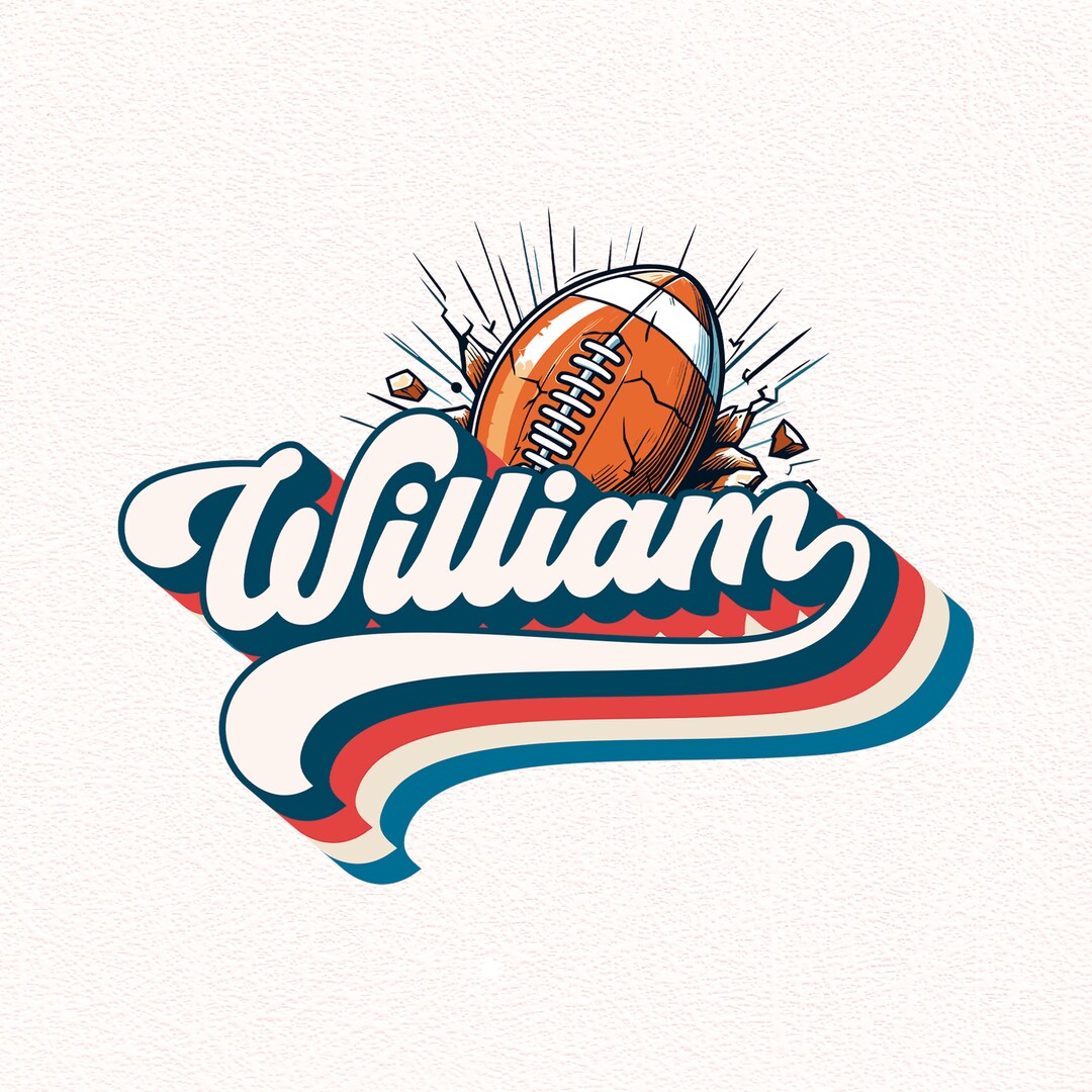 Rugby Custom Name Png Personalized Logo Retro Vintage Football Sport ...