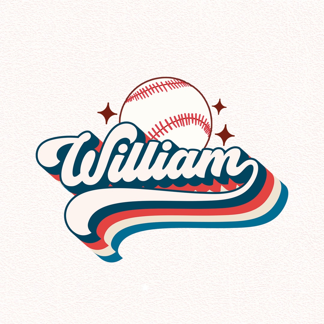 Baseball Custom Name Png Personalized Logo Retro Vintage Sport Ball ...