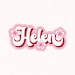 Custom Retro Logo Text Name Pink Groovy Japanese Design Business Logo ...