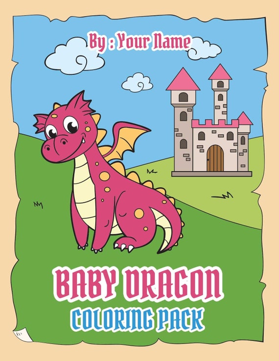 CUTE DRAGON COLORING and Activity Book Dot-to-dot Simple - Etsy Canada