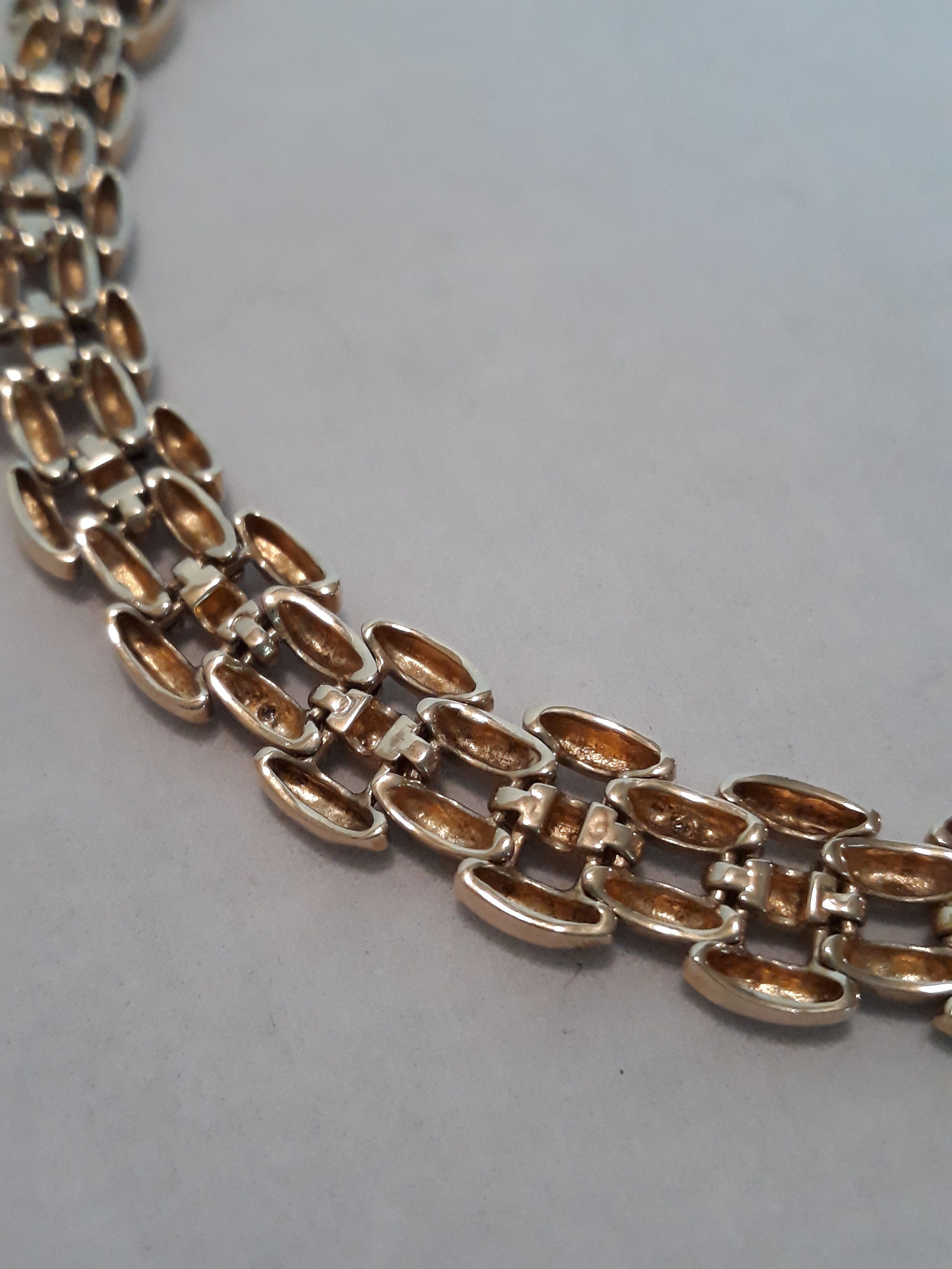 Vintage Signed Ross Simons Sterling Silver Two-tone Mesh Link | Etsy