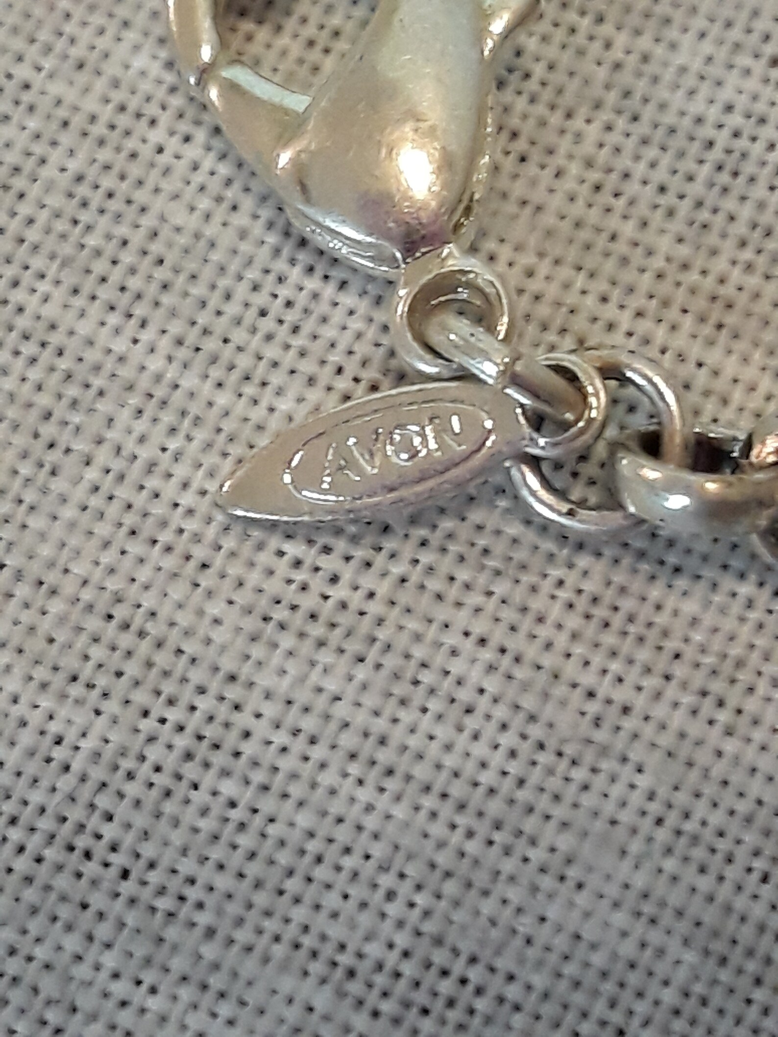 Signed Avon Blue-beaded Necklace Silver-tone With Clear and - Etsy