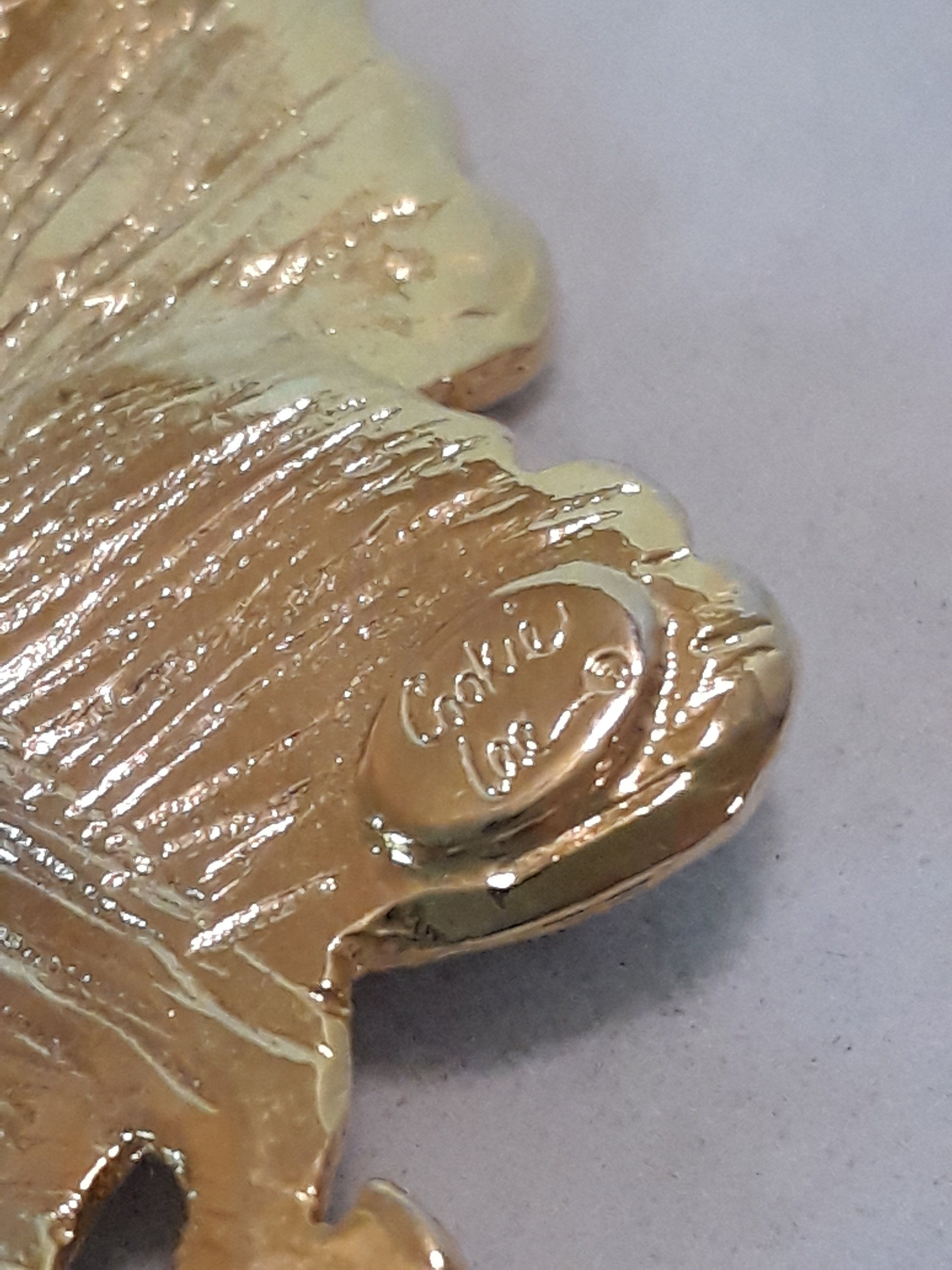 Vintage Signed Cookie Lee Enamel Autumn Turkey Brooch/pin - Etsy