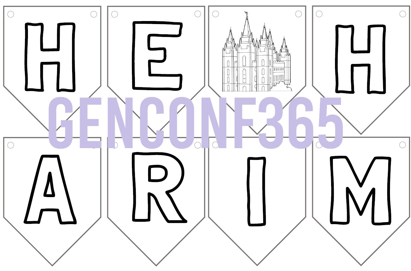 Cut/Color Apostle Paper Chain & Bunting Print at Home | Etsy