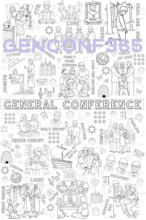 General Conference Coloring Poster 24x36" Print at Home Engineer Print ...