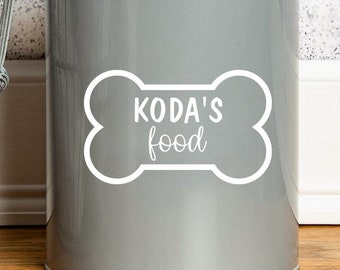 Dog Food or Cat Food Container Decal Label Dog Food Sticker | Etsy