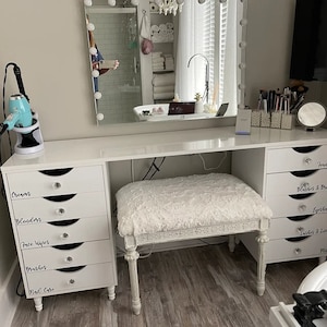 Makeup Organizer Label Decals | Makeup Labels for Storage and ...