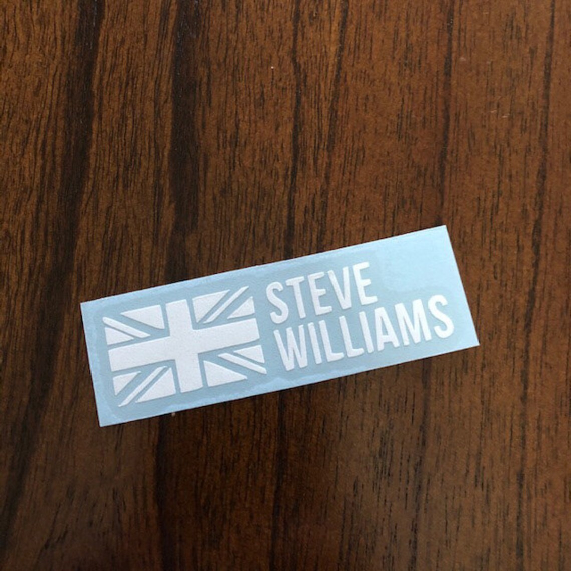 Bike Name Decal Custom Sticker With UK Flag | Bicycle Frame Decal ...