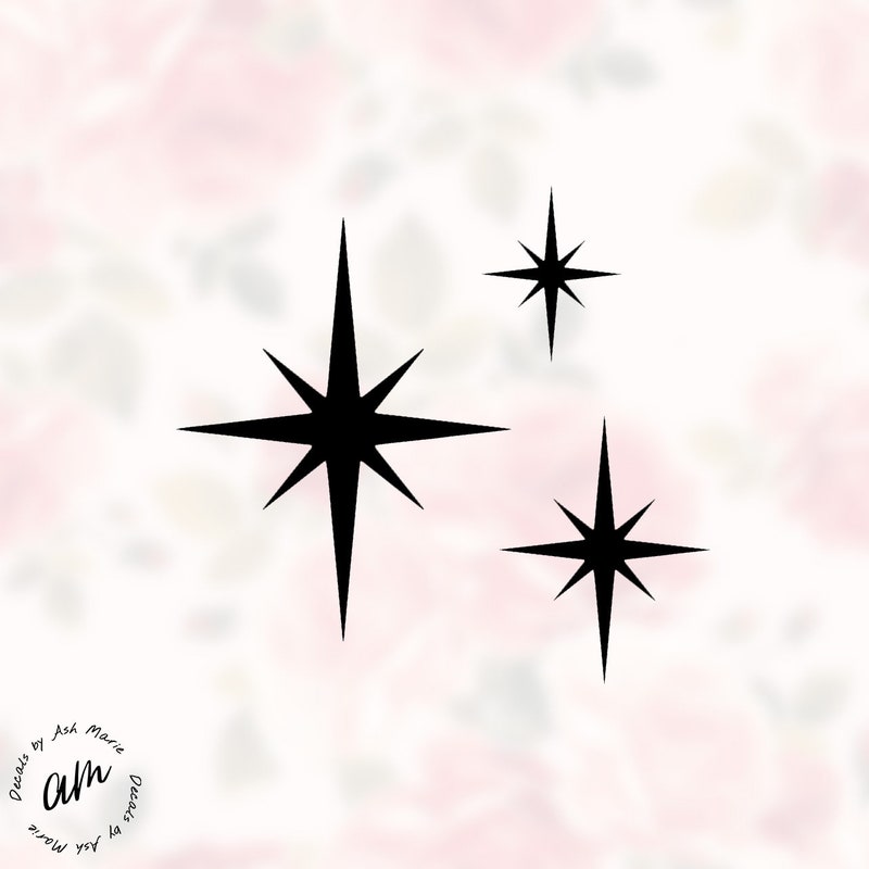 Starburst Stickers - Etsy